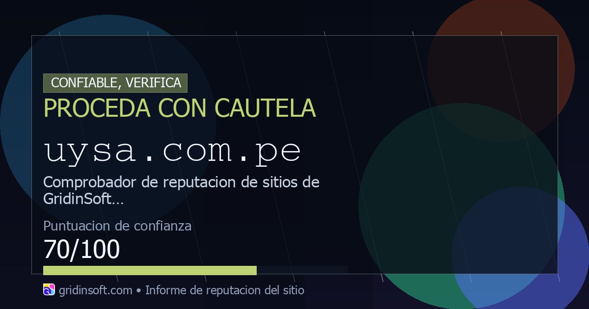 Uysa.com.pe: reputación y señales de confianza