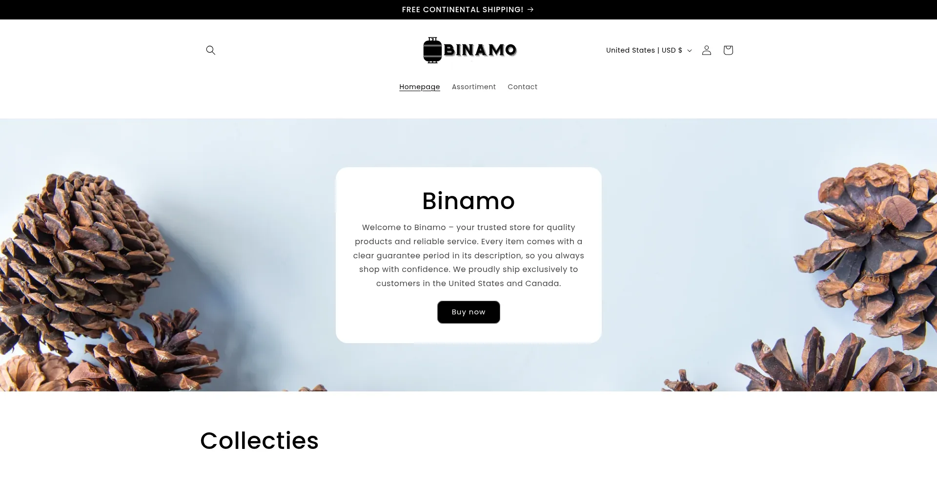 Binamo.us: reseña de tienda con Dominio joven y señales de alerta