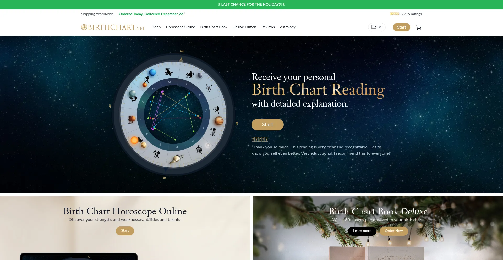 Birthchart.net: reputación de tienda (Confianza 79/100)