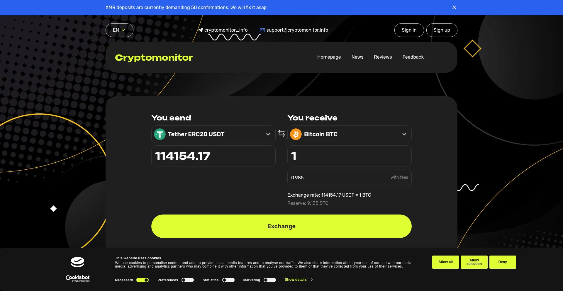 Cryptomonitor.info: reputación cripto (Confianza 55/100)