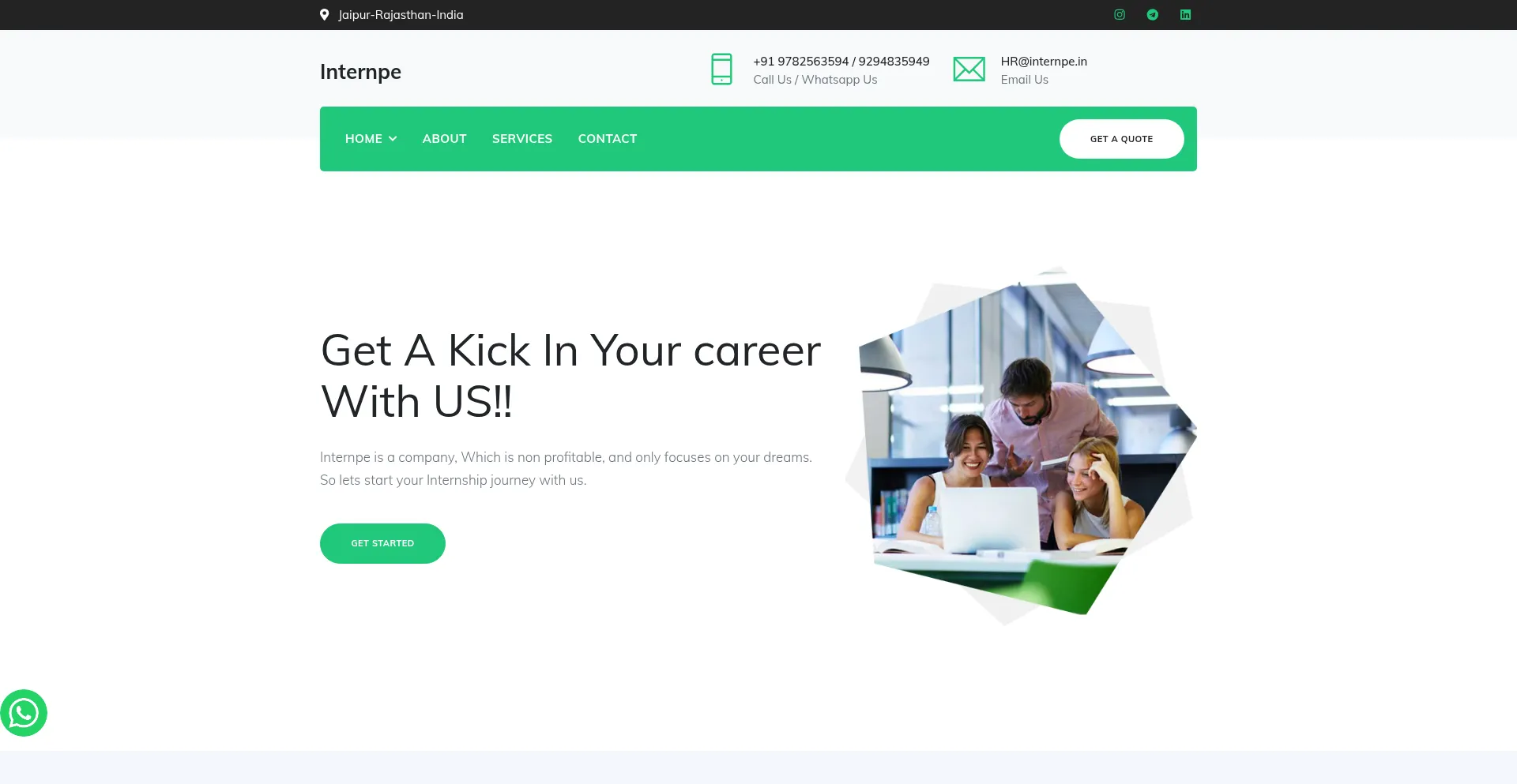 Internpe.in Reseñas | Informe de Escaneo