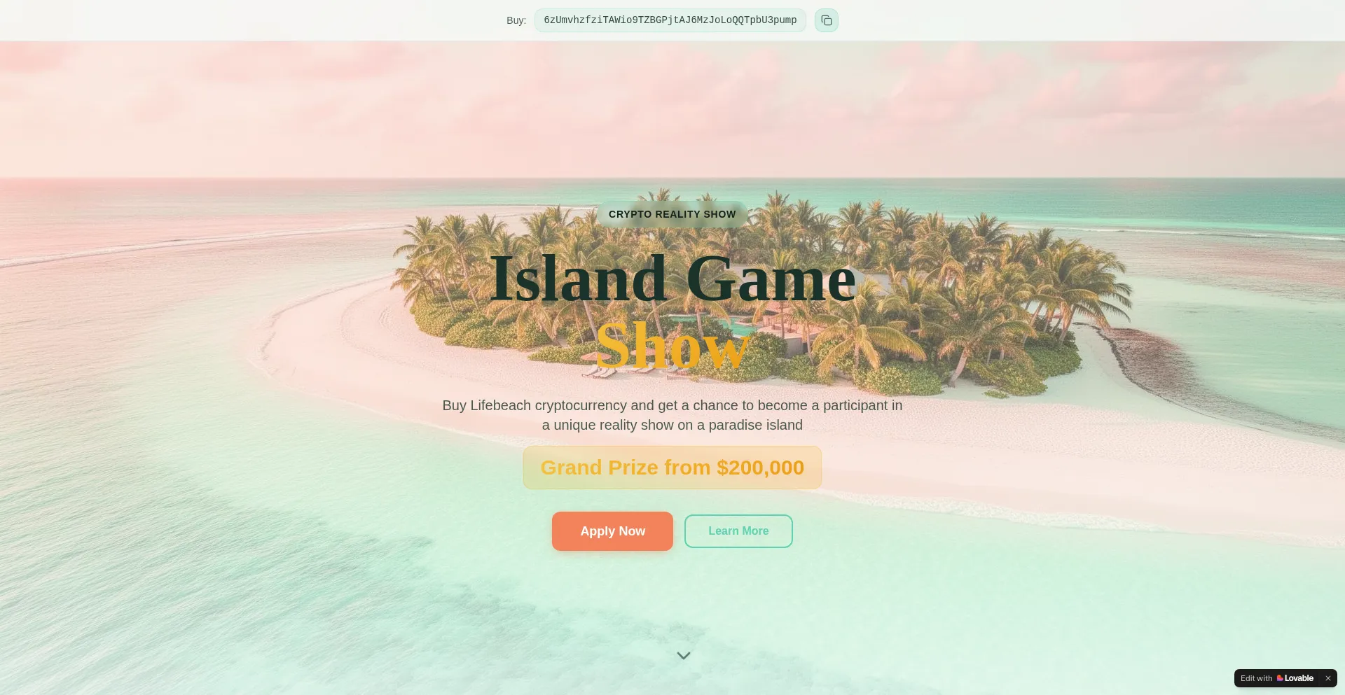 Island-game-show.lovable.app: cripto, revisar (Confianza 37/100)