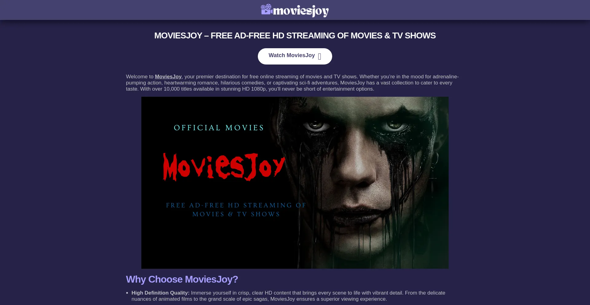 Moviesjoy.my: ¿seguro o estafa? (Puntuación de confianza 57/100)