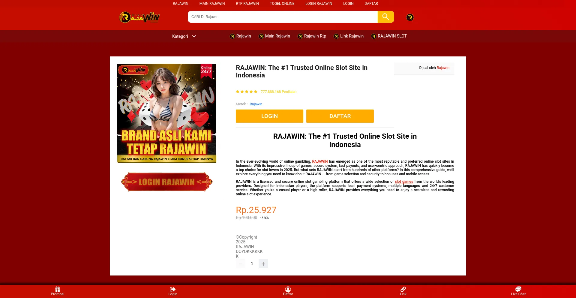 Rajawin-horse.site Reseña: ¿Seguro o sospechoso? Puntuación peligrosa ...